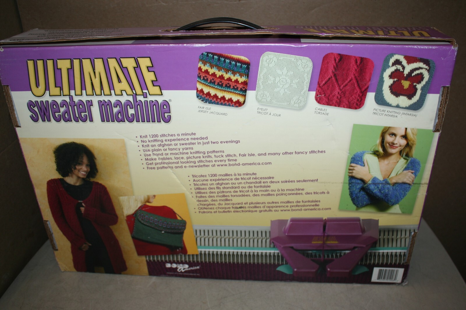 Bond America Ultimate Sweater Knitting Machine (10089) for sale online ...