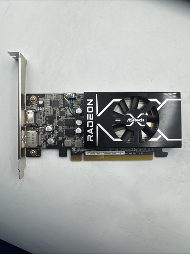 ASRock AMD Radeon RX 6400 Low Profile GPU 4GB GDDR6 AXRX 6400 LP 4GBD6 ...