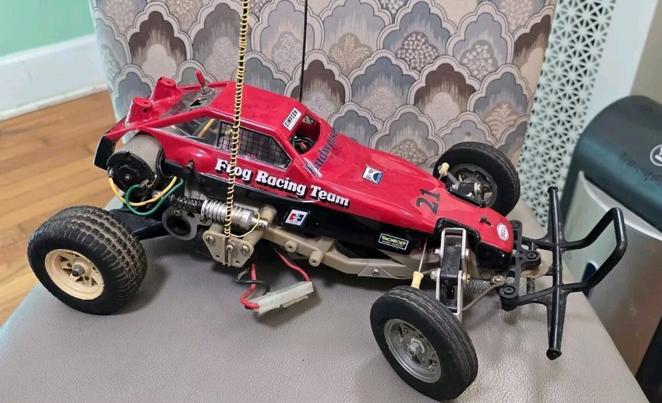 RARE! Vintage Tamiya RC Frog Buggy 1/10 Rolling Chassis Radio Control ...