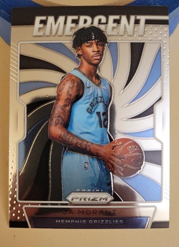 2019-20 Prizm NBA Ja Morant Emergent Rookie Insert Base RC #17 Memphis ...