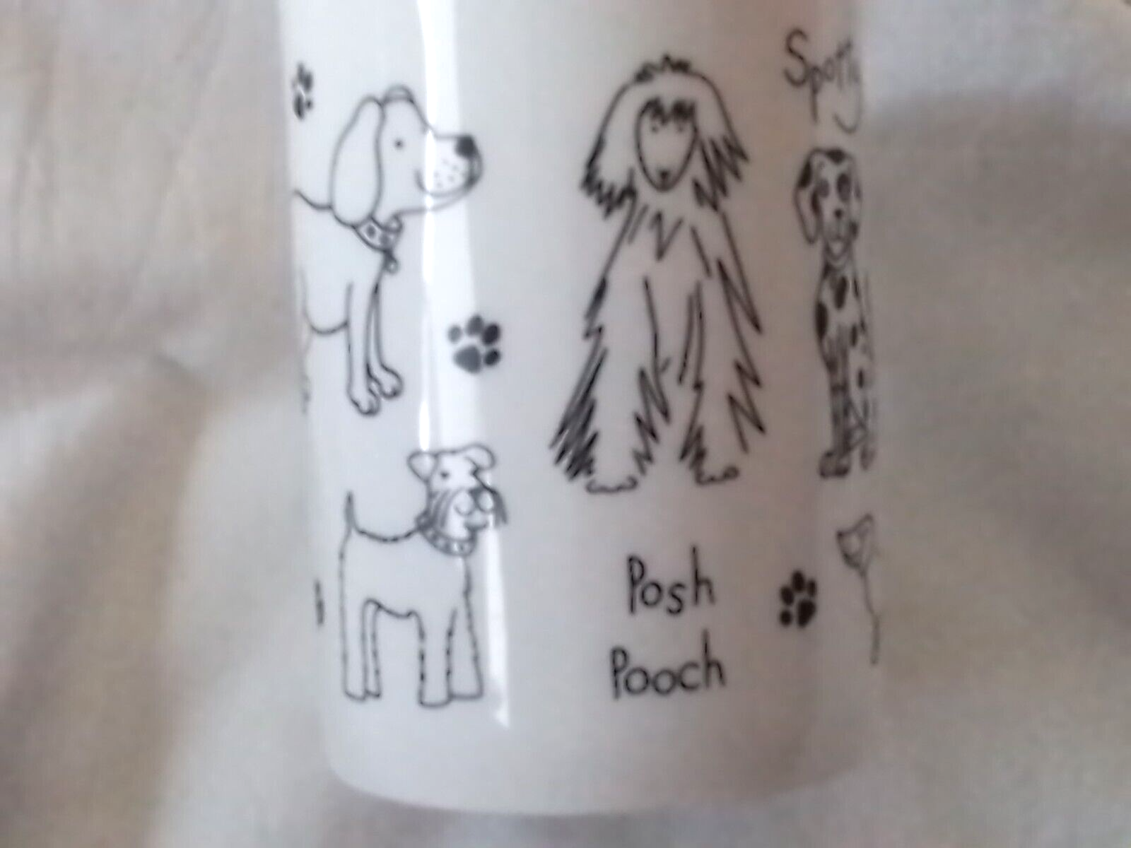Royal Grafton Bone China Mug Dogs Spotty Posh Pooch Dog design in poc ...