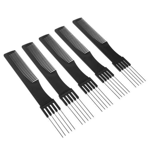 5 Pcs Steel Needle Comb Miss Hair Side Combs for Women Curved-tailed | eBay