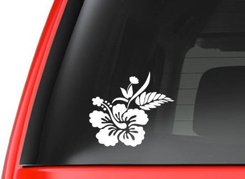 Hawaiian Hibiscus Flower (T12) Vinyl Decal Sticker Car/Truck Laptop ...