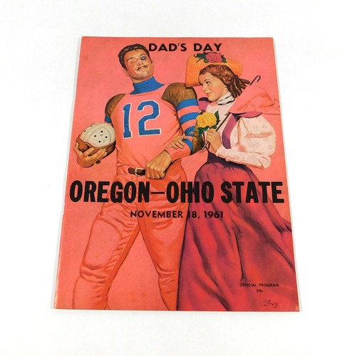1961 Oregon at Ohio State College Football Program 11-18-61 | eBay