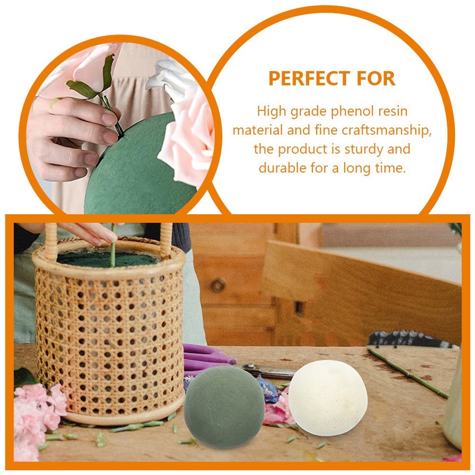 2 Pcs Flower Mud Resin Blocks For Craft Floral Arrangement Supplies ...