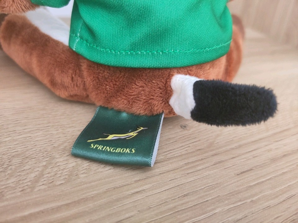 Bokkie Plushie / Soft Toy Springboks Rugby Mascot South Africa World ...