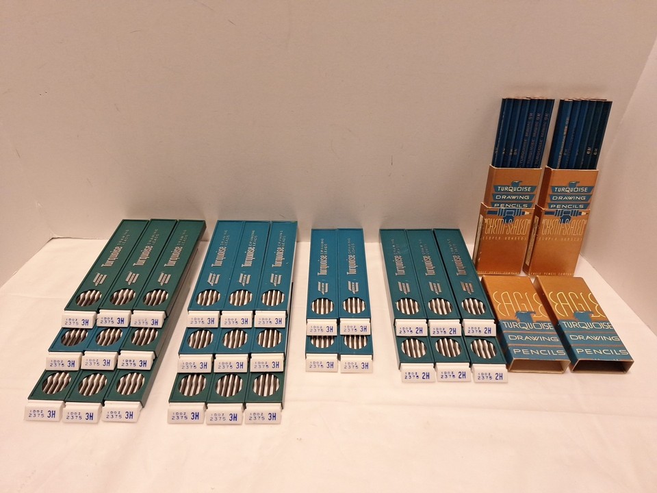 VTG Eagle Turquoise Half Gross Drawing Lead #2375 Mixed Lot 2H 3H ...