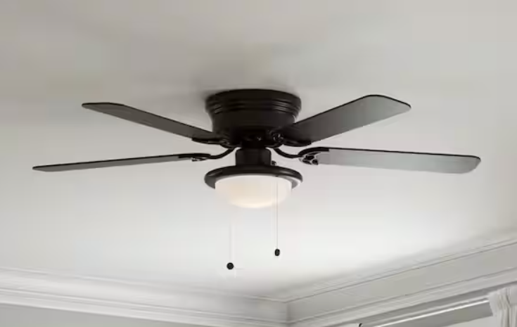 Hampton Bay Hugger 52" Black Ceiling Fan Parts - Lighting Kit | eBay