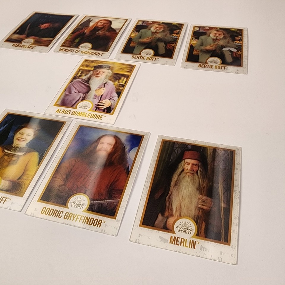 Lot of 9 Harry Potter Chocolate Frog Cards Wizarding World 3D Lenticular | eBay