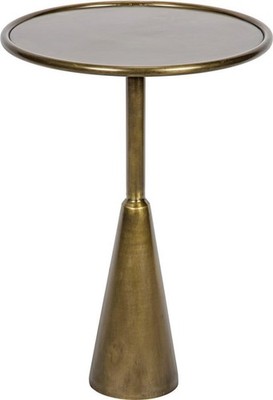Hiro Antique Brass Side Table by Noir | eBay