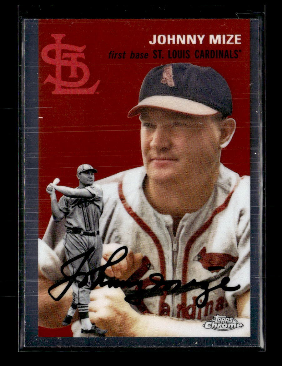 2023 Topps Chrome Platinum Johnny Mize St. Louis Cardinals #402 3 Card ...