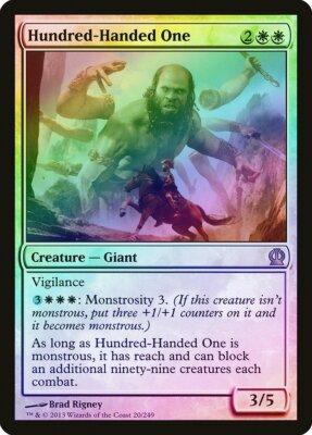Hundred-Handed One FOIL Theros NM White Rare MAGIC THE GATHERING CARD ...