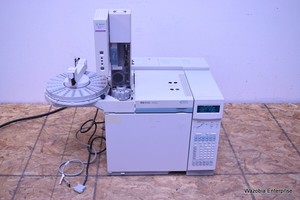 HP 6890 SERIES PLUS GAS CHROMATOGRAPH GC WITH AGILENT 6890 SERIES ...