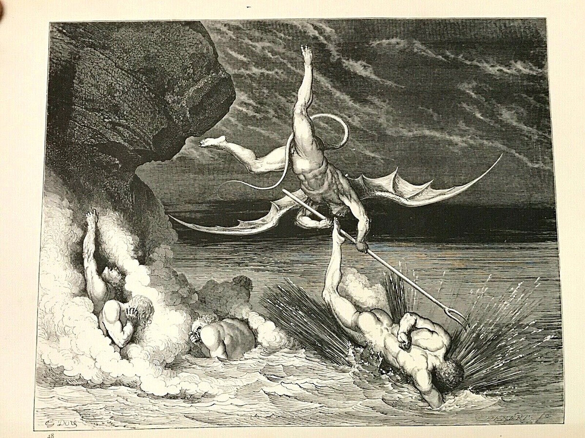 Gustave Dore Inferno Satan Pape Satàn, Pape Satàn Aleppe Wikipedia