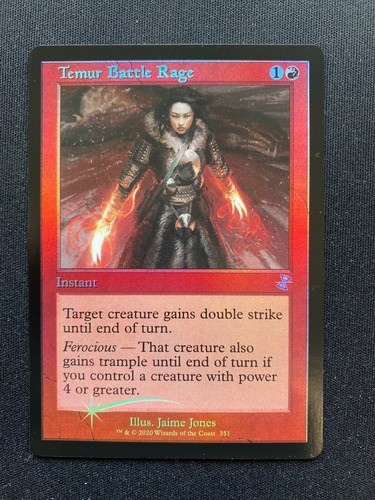 Temur Battle Rage (TIMESHIFTED FOIL) - Time Spiral Remastered (MTG ...
