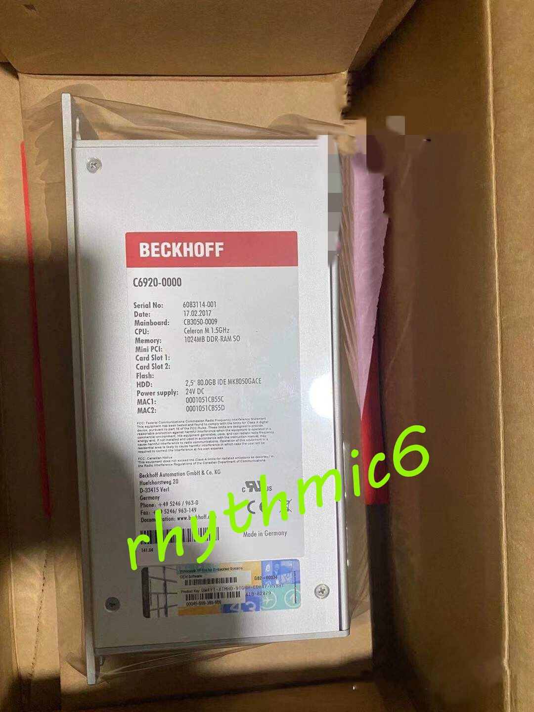 Brand New BECKHOFF C6920-0000 industrial computer Fast FedEx or DHL | eBay