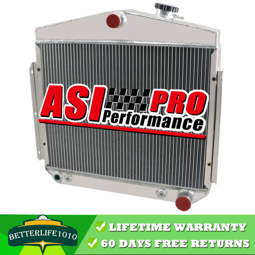 3 ROWS Aluminum Radiator For 1955-1956 Small Block Big Block Chevy V8 ...