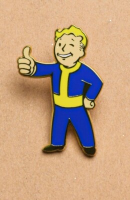 Fallout 4 76 New Vegas Thumbs Up Vault Boy Enamel Pin Badge Official | eBay