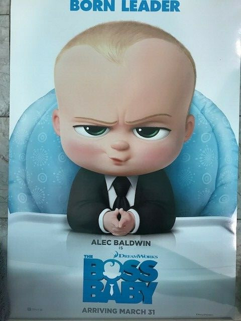 Boss Baby MOVIE POSTER 2 Sided ORIGINAL 27x40" | eBay