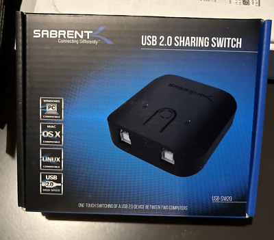 Sabrent USB 2.0 Sharing Switch for Multiple Computers and 2-Port | eBay