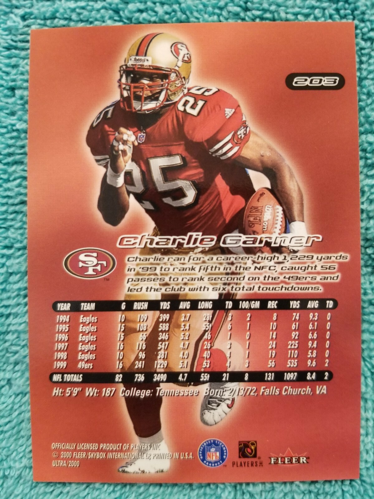2000 Fleer Ultra - #203 Charlie Garner for sale online | eBay