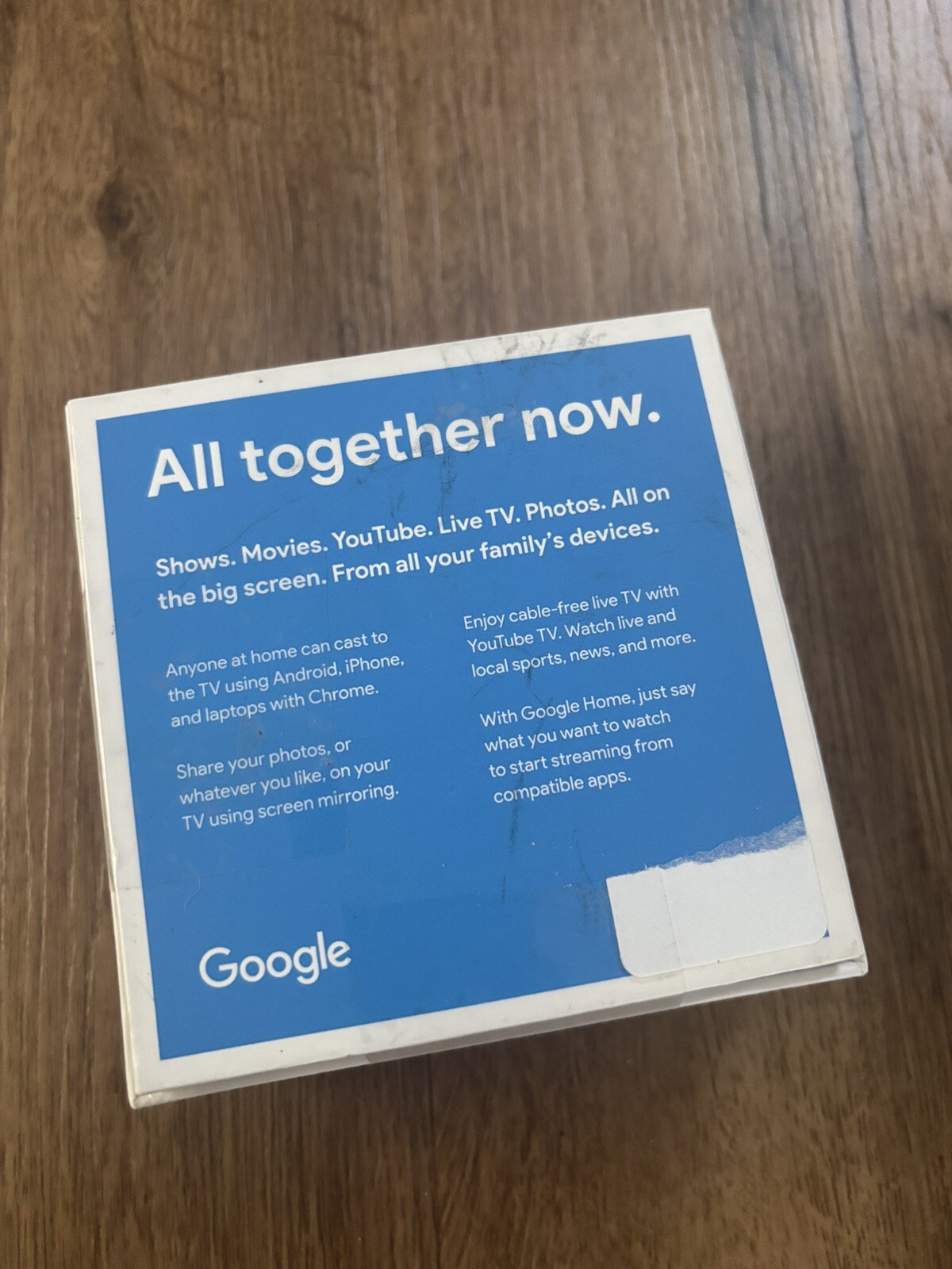 Google Chromecast (3rd Generation) HDMI Media Streamer Genuine New