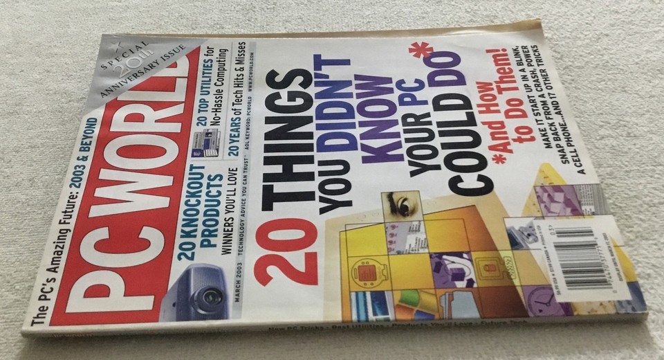 PC World Magazine March 2003 Special 20th Anniversary Issue PC’s ...
