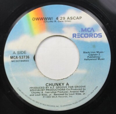 Rap 45 Chunky A. - Zane Gules - Chunky A / Chunky A On Mc Records, Inc ...