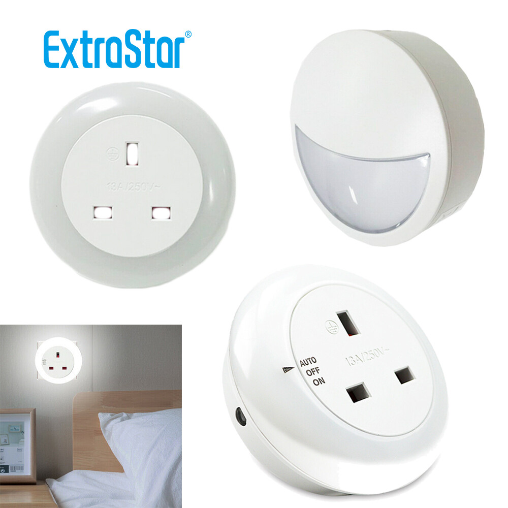 Automatic LED Night Light Plug in Energy Saving Dusk to Dawn w/ Sensor ...