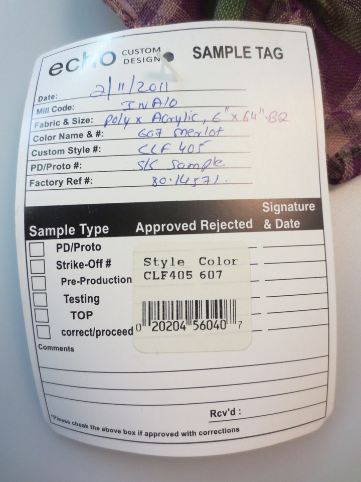 CUTE ECHO SAMPLE PROTOTYPE MERLOT & GREEN PLAID SCRUNCH GATHERED RUFFLE ...