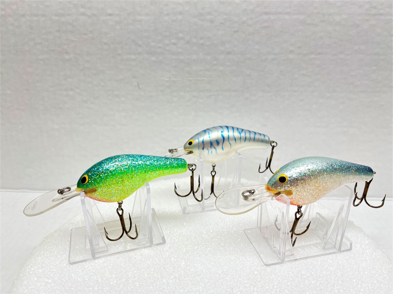 VINTAGE Bagley DB-3 BALSA CRANKBAIT - Lot Of 3- AWESOME COLORS - L@@K ...