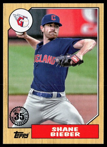 Shane Bieber 2022 Topps 1987 Topps Baseball 35th Anniversary #T87-90 | eBay