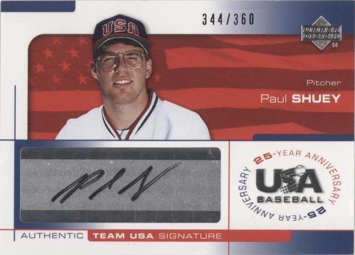 2004 Upper Deck USA Baseball 25-Year Anniversary - Signatures Paul ...