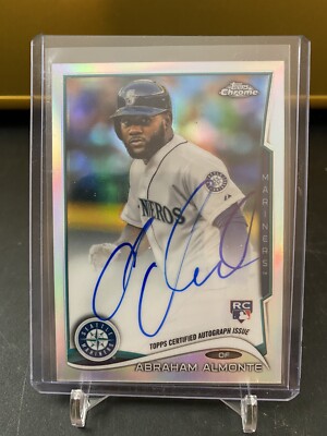 2014 Topps Chrome Abraham Almonte Rookie Auto Refractor #221/499 | eBay