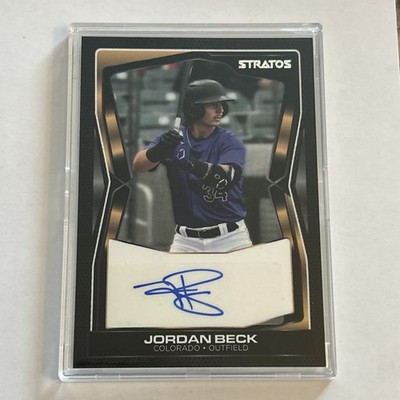 Jordan Beck Autograph 2025 Pulse Stratos Baseball #SS-JB 3/3 | eBay