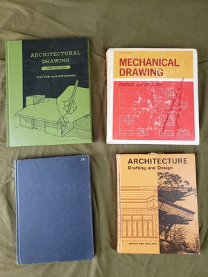 Collection of Architectural & Mechanical Drafting Book Set - Vintage ...