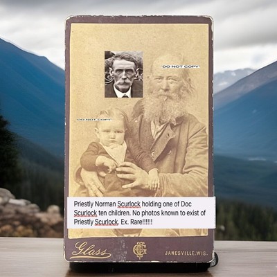 Priestly Norman Scurlock CDV Photo. Doc Scurlock Father. No Known Photo ...