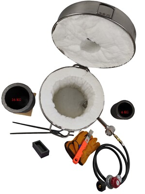 16KG Single Gas Metal Melting Furnace Propane Melting Foundry Forge ...