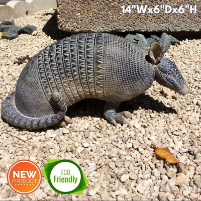 Large Realistic Armadillo Garden Statue Lifelike Tank Sculpture Yard ...