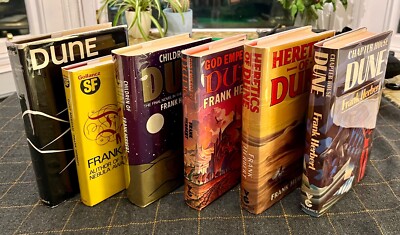 Dune. UK Hardcover 1st Editions by Frank Herbert. ALL SIX BOOKS ...