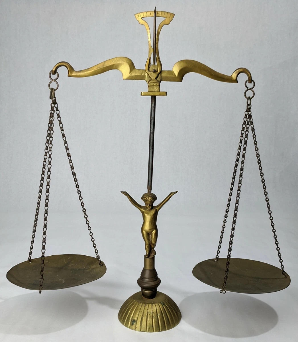 Double Pan Balance With Labels