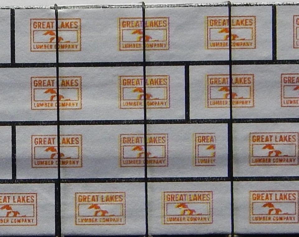 Solid Wood Wrapped Lumber Load for HO Scale 50 Foot CC&F Bulkhead Flat ...