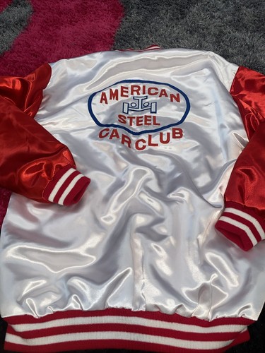 Vtg American Steel Hot Rod Lodi California Car Club Jacket 90s ...