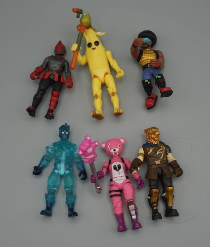 Fortnite Legendary Micro Figures Lot - Peely, Zero, Cuddle Leader, 3 ...