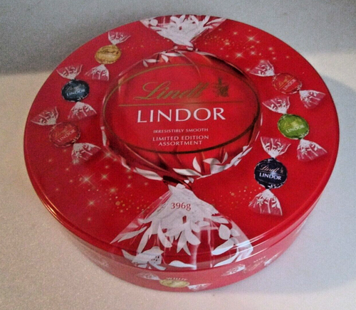 Lindt Lindor Collectable Tin (Empty) 19cm x 10cm Storage, Sweets, Cake ...