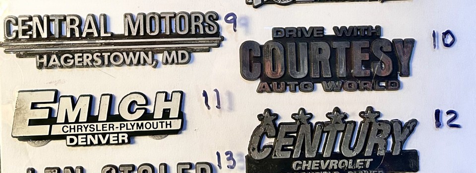 One - Vtg Ford Chevrolet Pontiac Buick GM Dodge Chrys. Dealership ...
