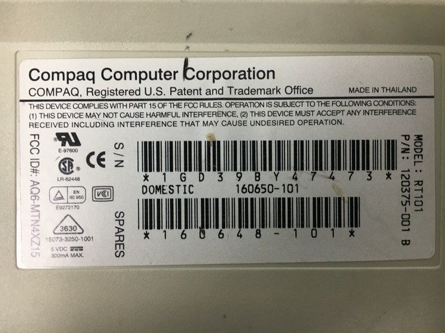- Vintage Compaq RT101 120375-001 B for sale online | eBay