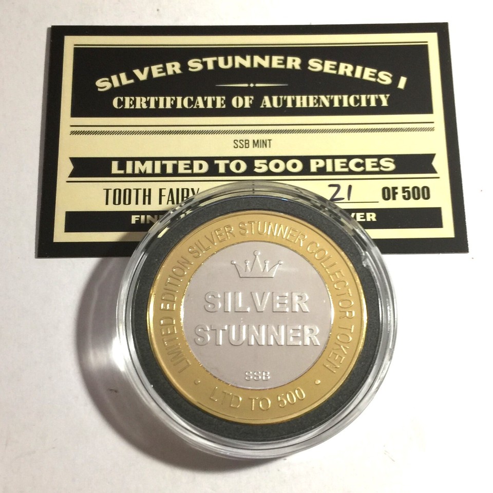 2023 Tooth Fairy "New" 43 mm Silver Stunner Coin/token C.O.A. Limited ...