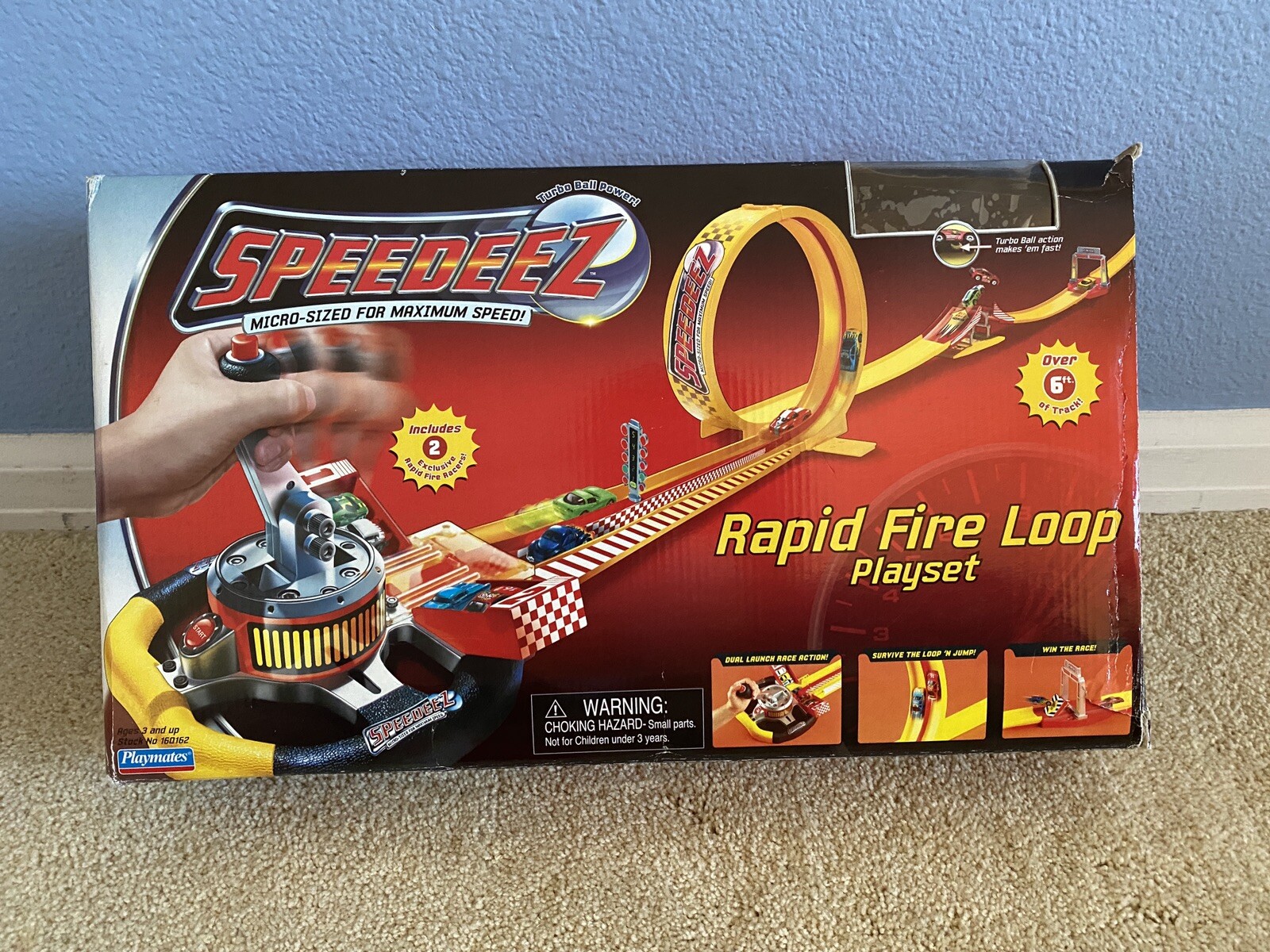 SPEEDEEZ Rapid Fire Loop Racing Play Set With Ball Bearing Cars 2002 | eBay