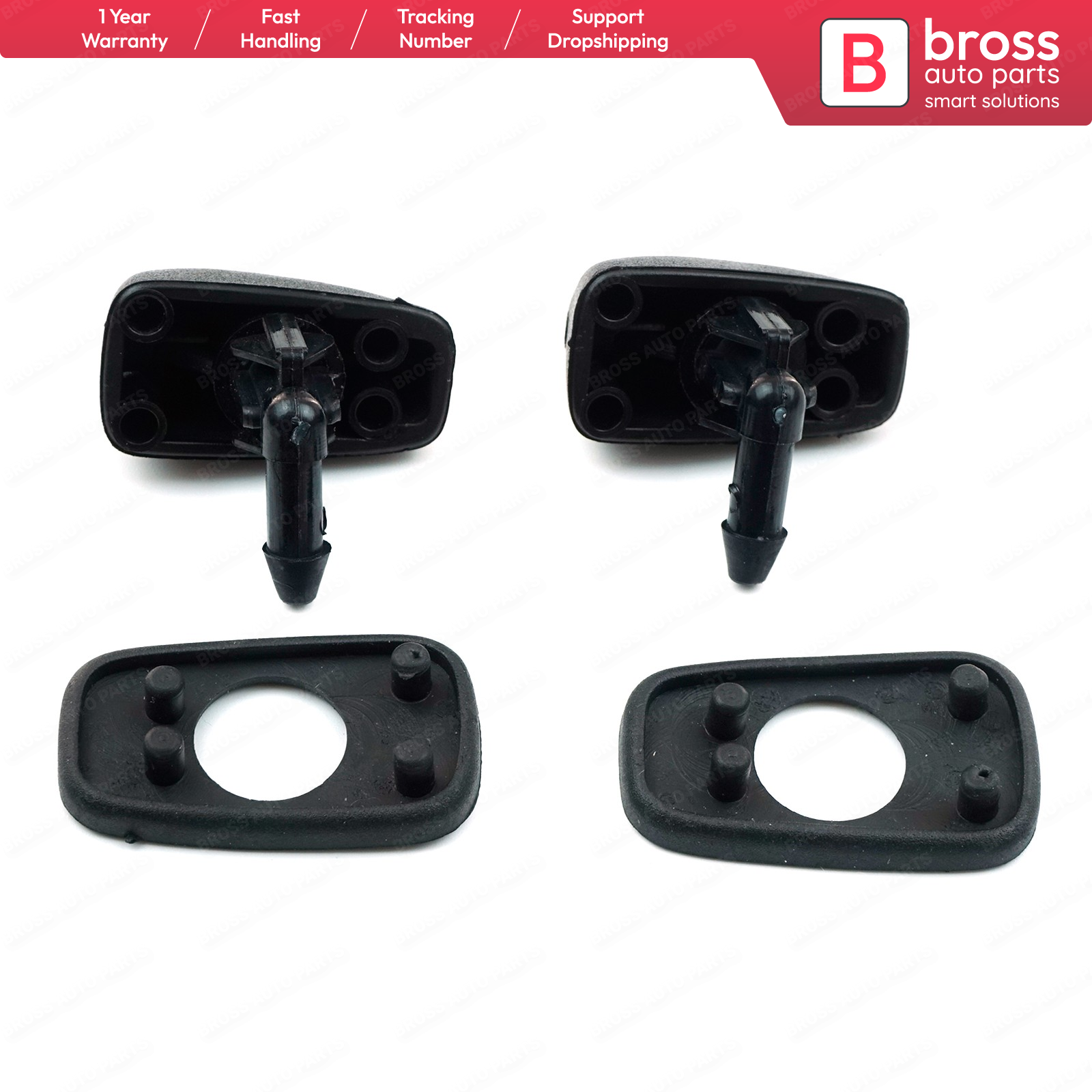 2x Front Windscreen Water Washer Spray Jets 7700823915 for RENAULT OPEL ...